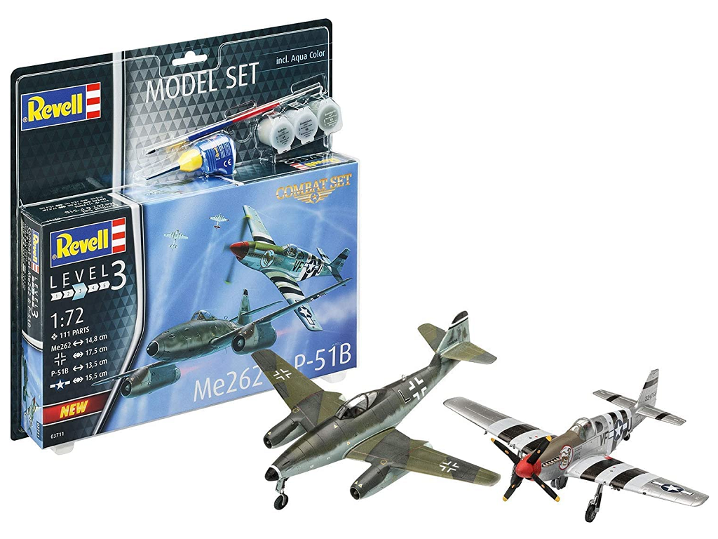 Revell Model Set Combat Set Me262 & P-51B-6050 63711 | Eigrače.com