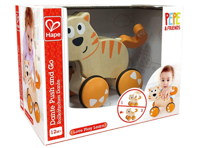 Hape Push and go - maček Dante | Trgovina Eigrače.com