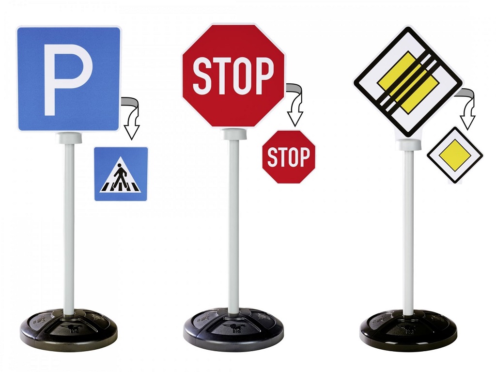BIG Traffic signs - 3 pieces | Eigrače.com store