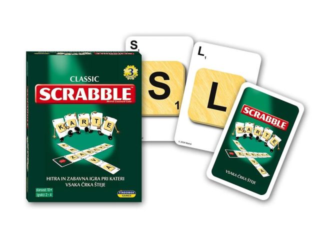 Družabna igra s kartami Scrabble | Trgovina Eigrače.com