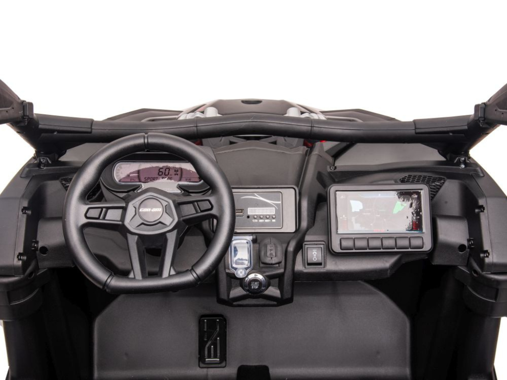 Avto na akumulator Buggy Can-Am RS 4x4 bež | Eigrače.com