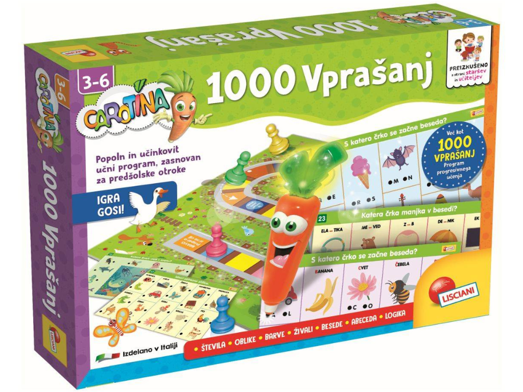 Lisciani edukativna igra 1000 pitanja | Trgovina Eigrače.com
