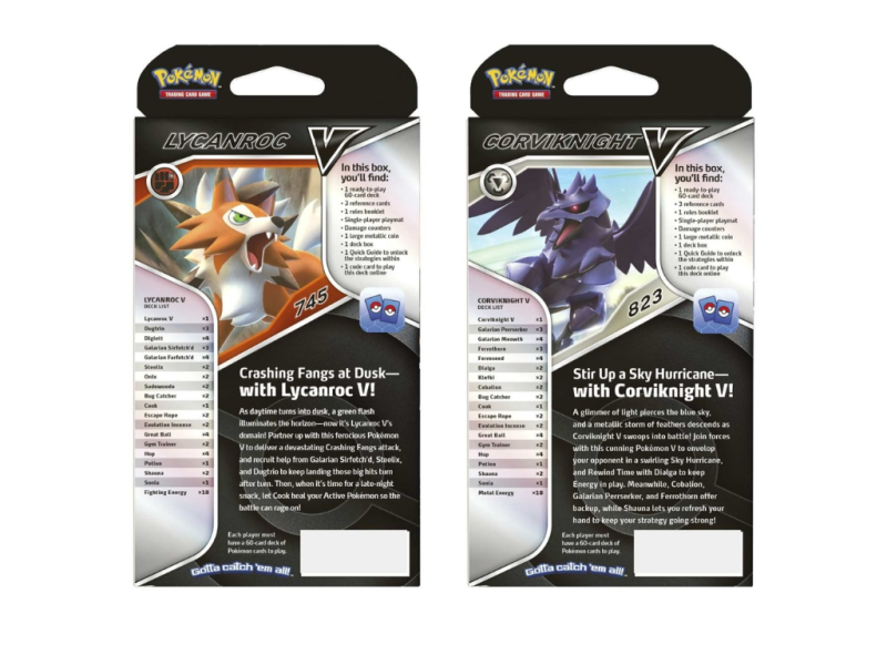 Pokemon Lycanroc ali Corviknight VBattle Deck | Eigrače.com