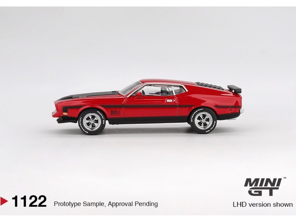 Mini GT Ford Mustang Mach 1 utrka crvena 1971 | Eigrače.com