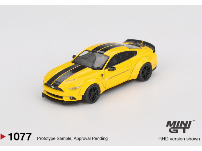 Mini GT Ford Mustang LB-Works Triple Yellow 2015 | Eigrače.com